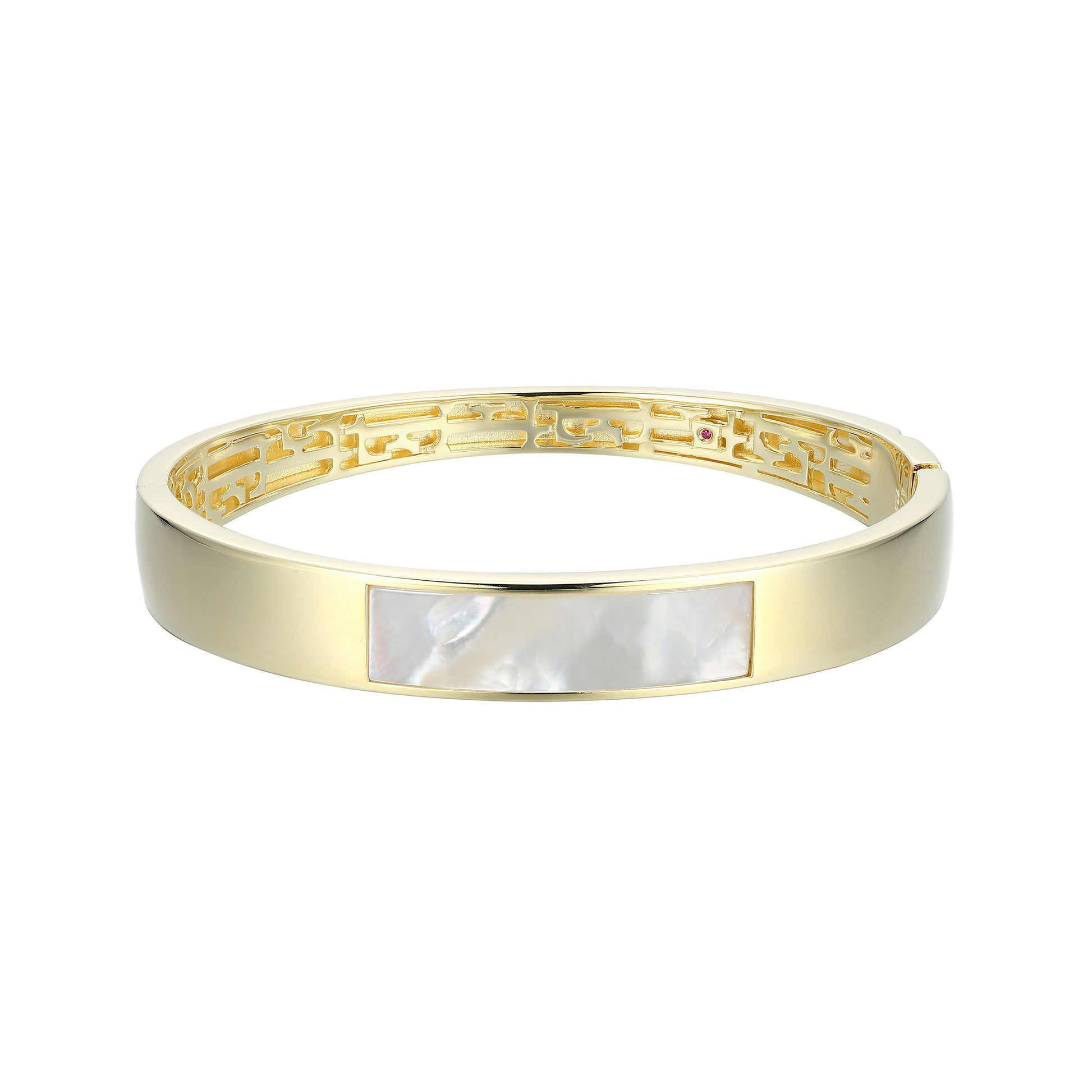 LB0236 - Vera Mother-of-Pearl Inlay Bangle | ELLE – Paris 1901