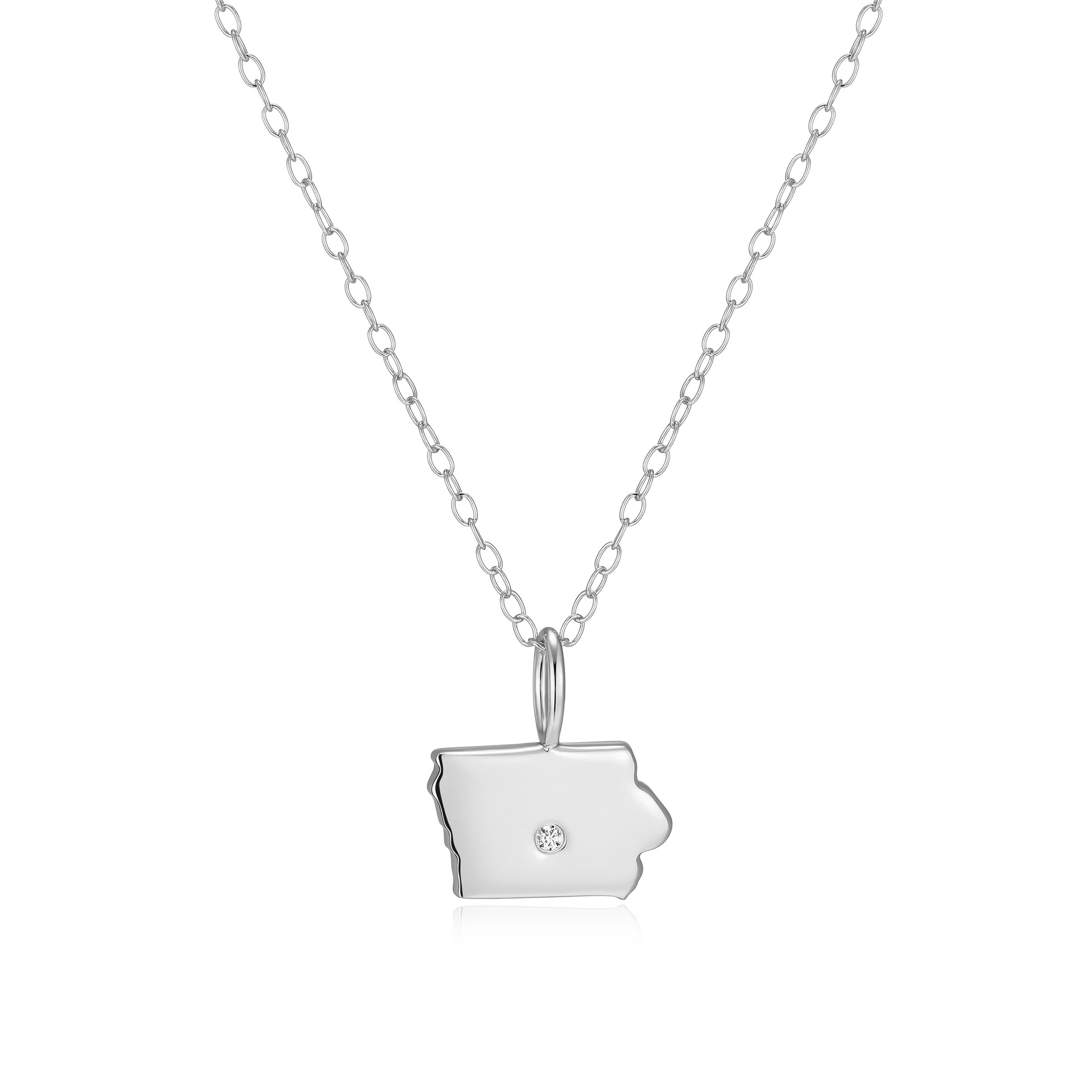 BN0289W - Iowa State Lab-Created Diamond Pendant Necklace | M by Monte ...